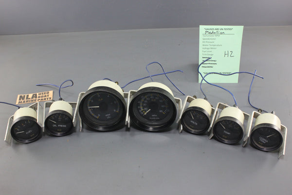 Gauge Set Medallion Gauges RPM Speedometer Voltage Oil Pressure Fuel T ...