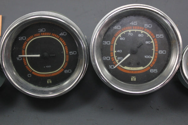 Boat Gauges Set Teleflex RPM Tachometer Speedometer Water Temp Fuel Ga ...