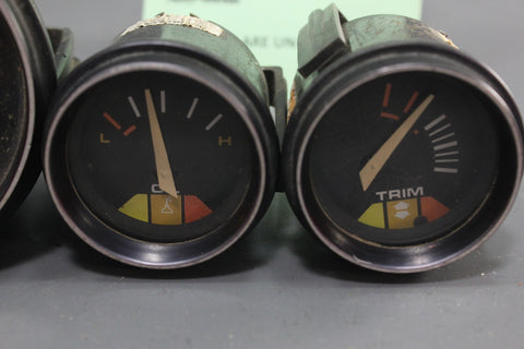 Gauge Set Quicksilver Gauges RPM Speedometer Tachometer Water Temp Fue ...