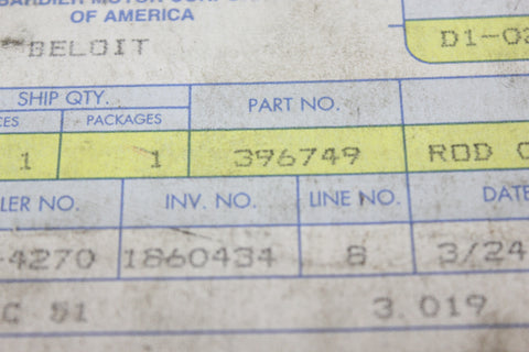 OMC 396749 Johnson Evinrude Connecting Rod Cap Alignment Tool NEW OEM ...