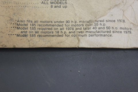 DOEL-FIN Model 183 Whale Tail Horizontal Stabilizer Mercury Outboard B ...