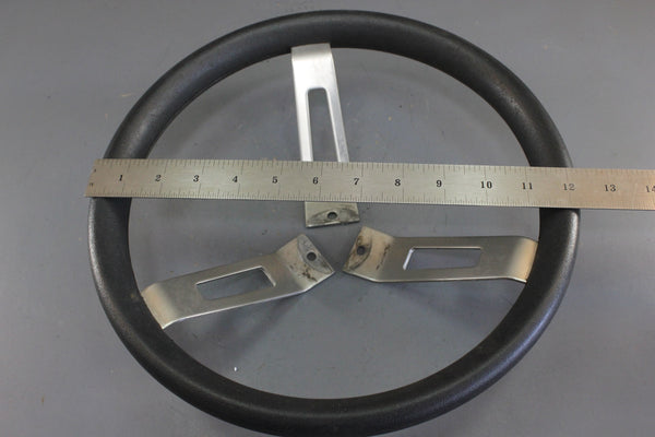 Boat 12in Steering Wheel Rubber Handle Stainless 3-Spoke Marine 80's H ...