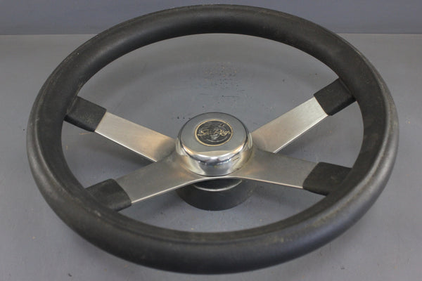 Ride Guide Steering Wheel Sea Ray Boat Rubber Grip 4-Spoke Stainless 1 ...