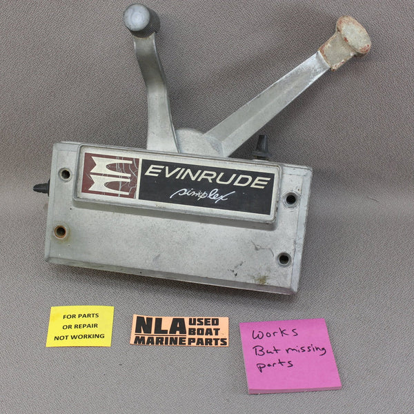 Evinrude Simplex Dual Lever Throttle Shift Control Control Box -For Pa ...