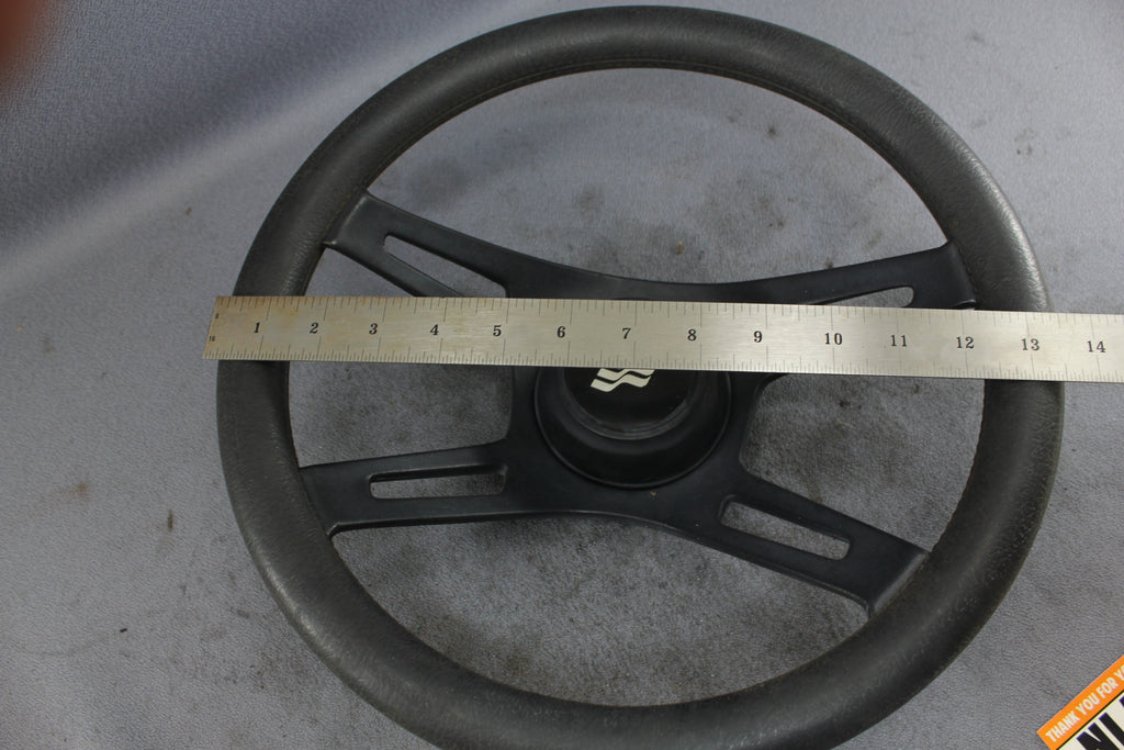 Boat Steering Wheel Four Winns Black 4-Spoke Plastic Helm Cap Cover Hu ...