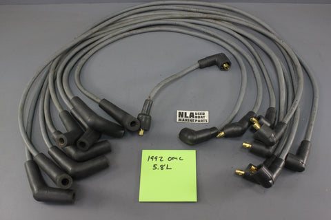 OMC Cobra Ford V8 5.0L 5.8L Spark Plug Wire Set Carbureted Volvo Penta ...