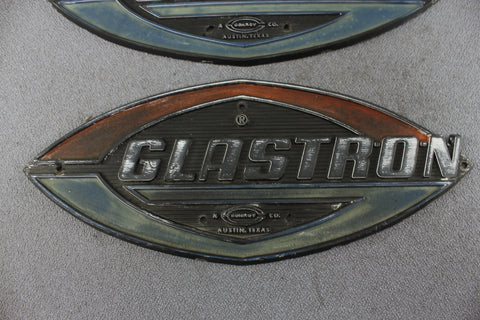 Glastron Vintage Emblem Nameplate Logo Decal Boat Marine Hardware Plas ...