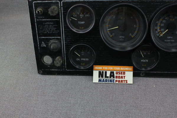Boat Marine Panel Gauges Cluster Dash Medallion Speedo Tachometer RPM ...