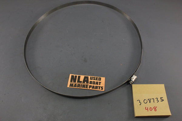 OMC Stringer 308735 0308735 Transom Boot Seal Large Hose Clamp 408 196 ...