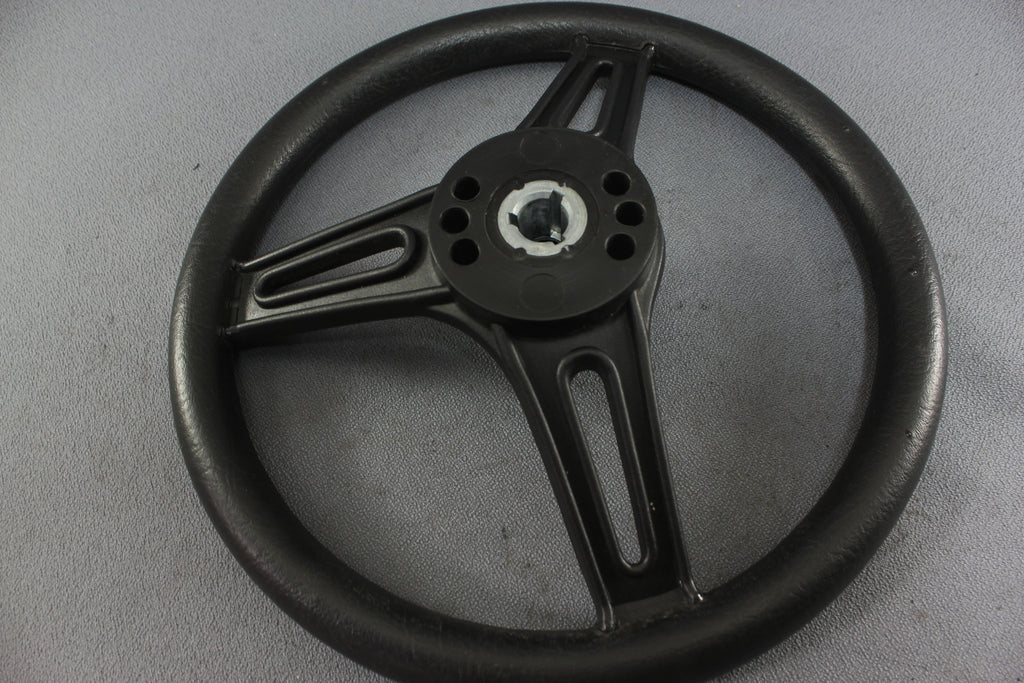 Boat Steering Wheel 4 Glastron Black 3-Spoke Plastic Helm Cap Cover Hu ...