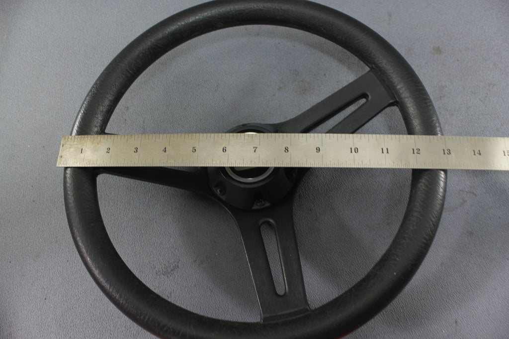 Boat Steering Wheel 4 Glastron Black 3-Spoke Plastic Helm Cap Cover Hu ...