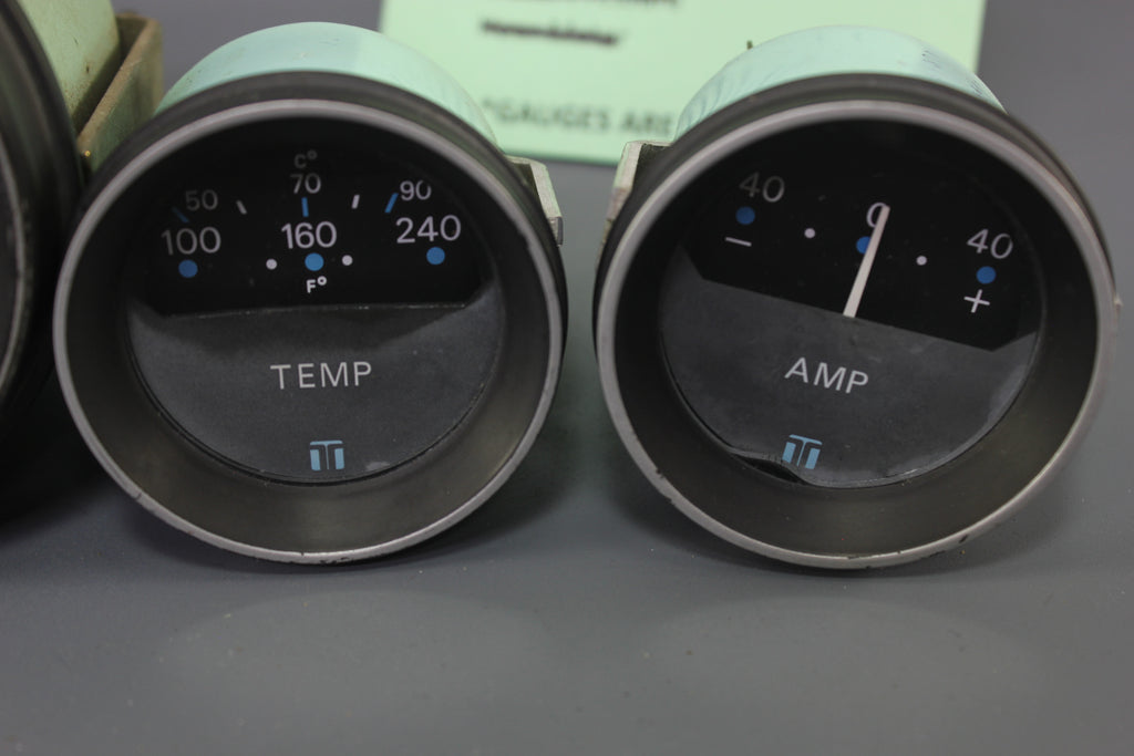 Boat Gauge Early Set Teleflex Gauges RPM Speedometer Ammeter Water Tem ...