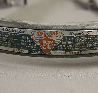 Vintage Mercury Outboard KF5 Super 5 Lower Unit driveshaft housing top ...